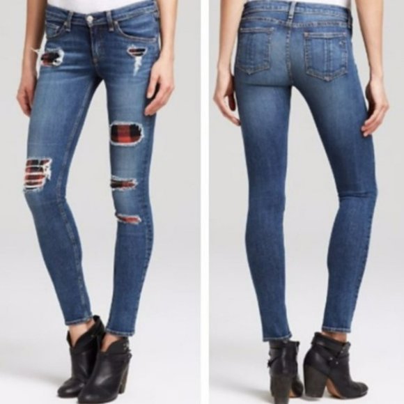 rag & bone | Jeans | Rag Bone Distressed Skinny Ripped With Buffalo ...